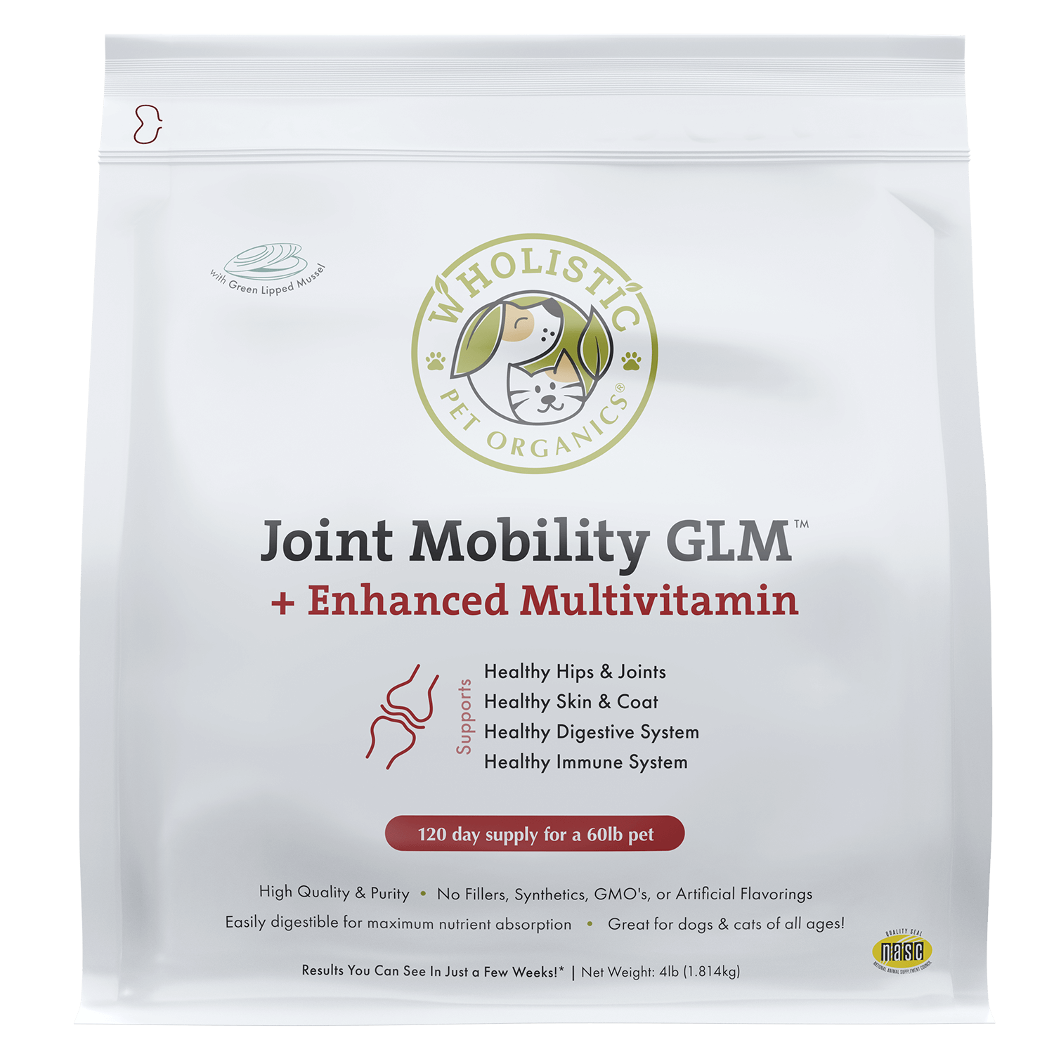 Wholistic Pet Organics Joint Mobility™ with Green Lipped Mussel